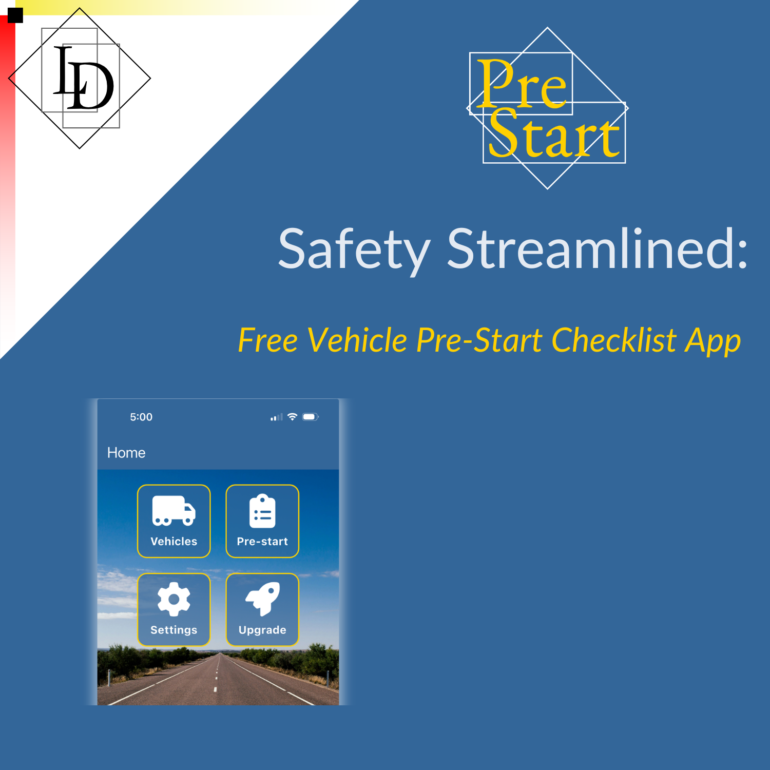 Free Vehicle Pre-Start Checklist App